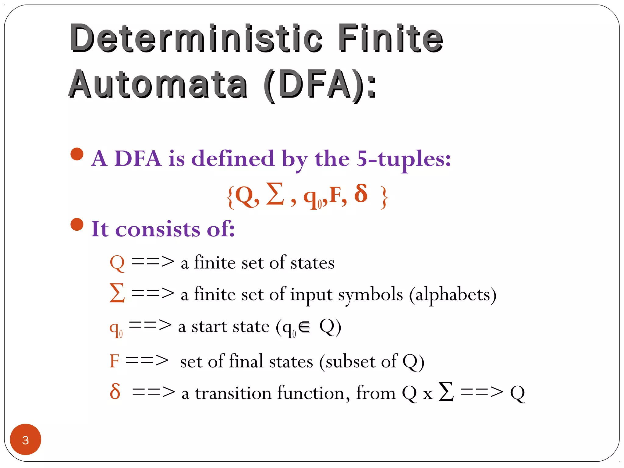 Finite automata | PPT