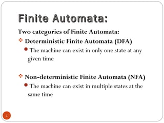 Finite automata | PPT