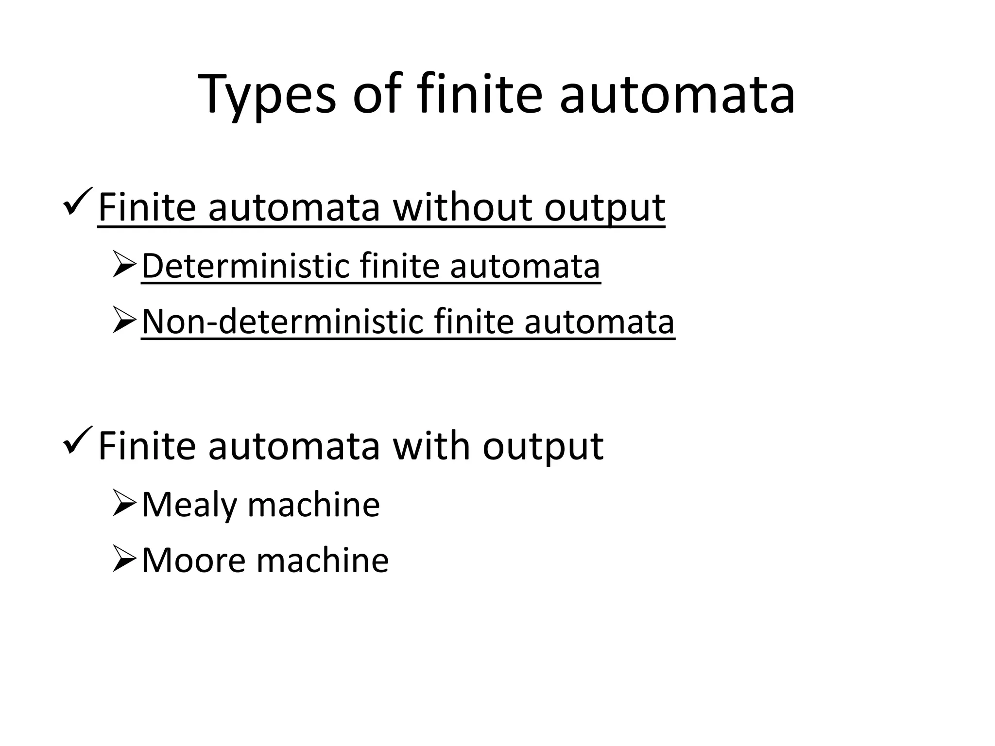 Finite automata | PPT