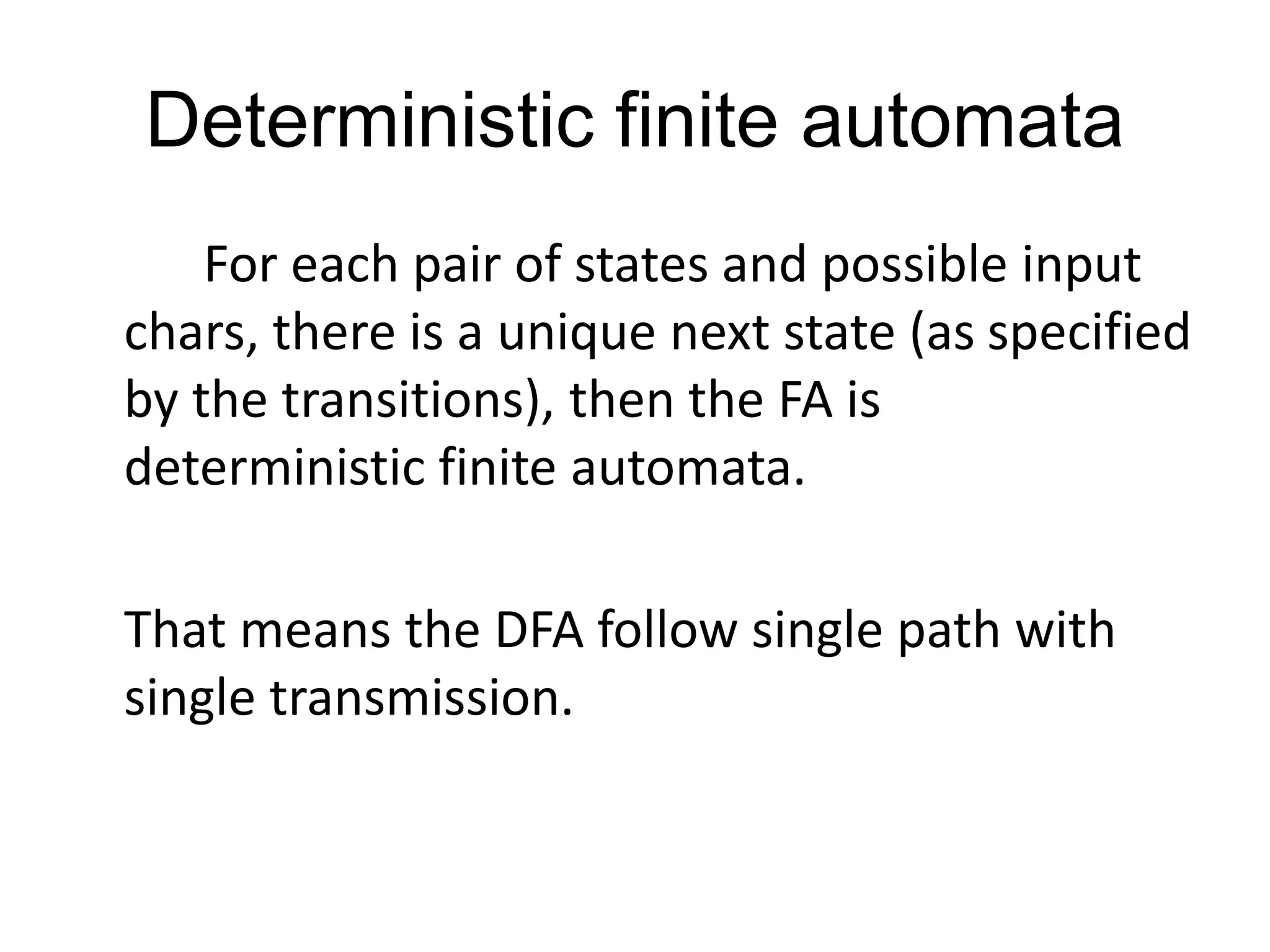 Finite automata | PPT