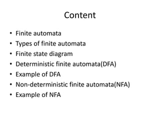 Finite automata | PPT