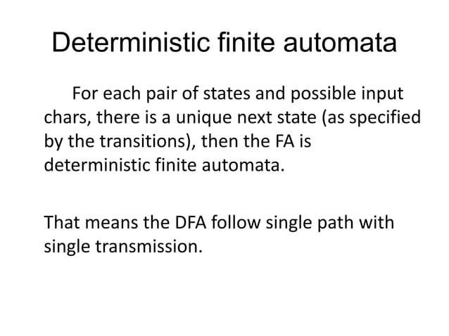 Finite automata | PPT