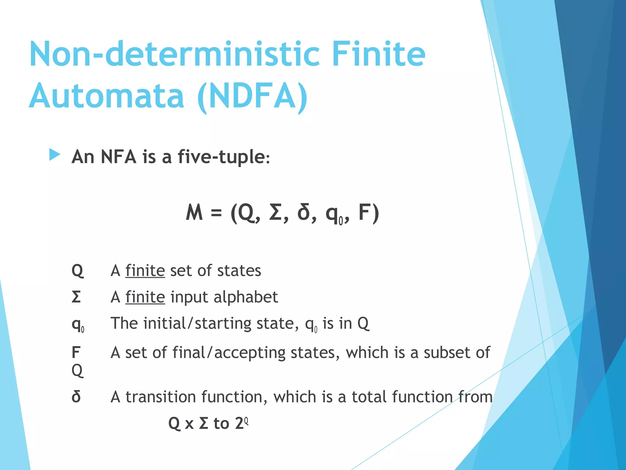 Finite automata(For college Seminars) | PPT