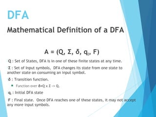 Finite automata(For college Seminars) | PPT