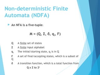 Finite automata(For college Seminars) | PPT