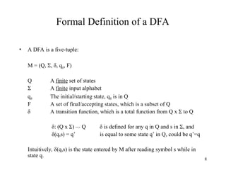 FiniteAutomata-DFA and NFA from Theory of Computation.ppt