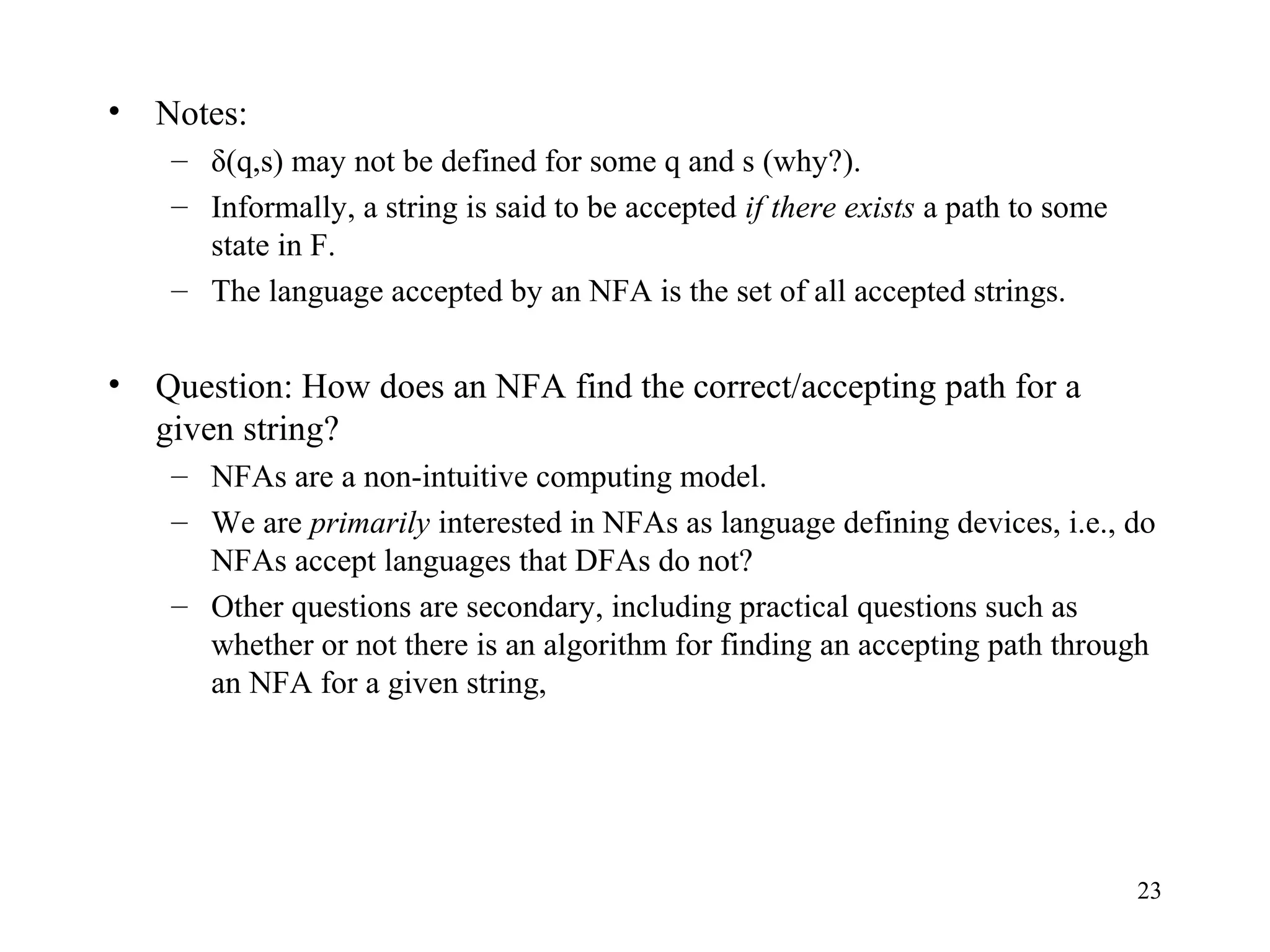 Finite automata examples | PPT