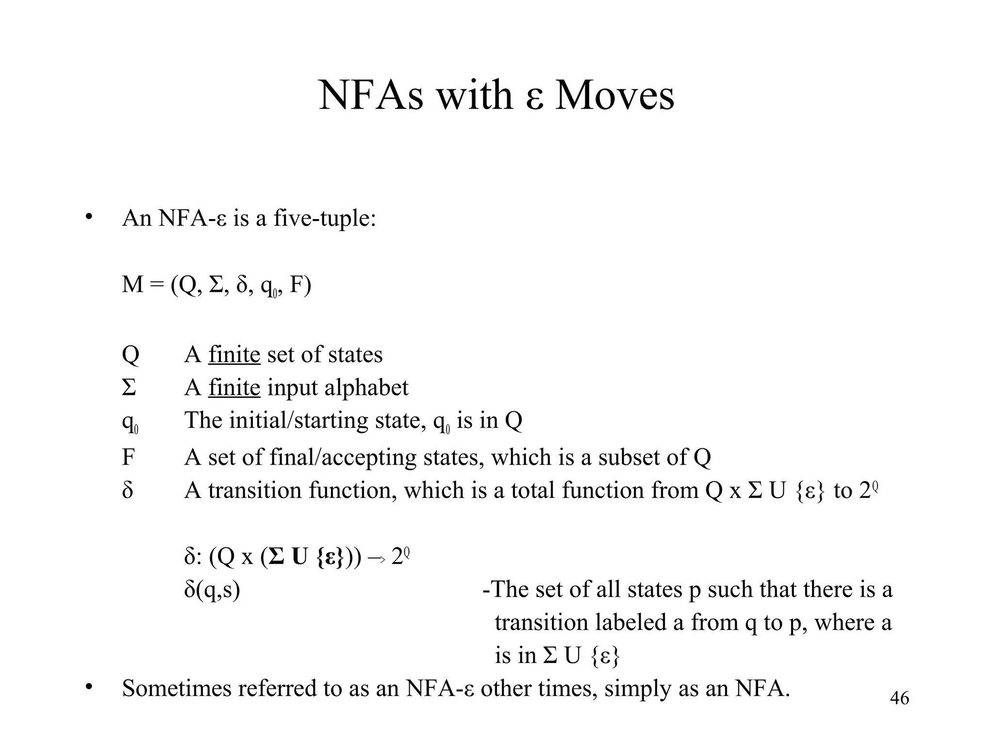 Finite automata examples | PPT