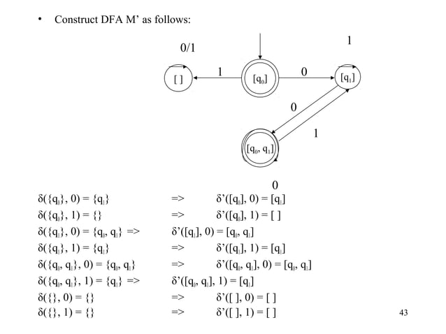 Finite automata examples