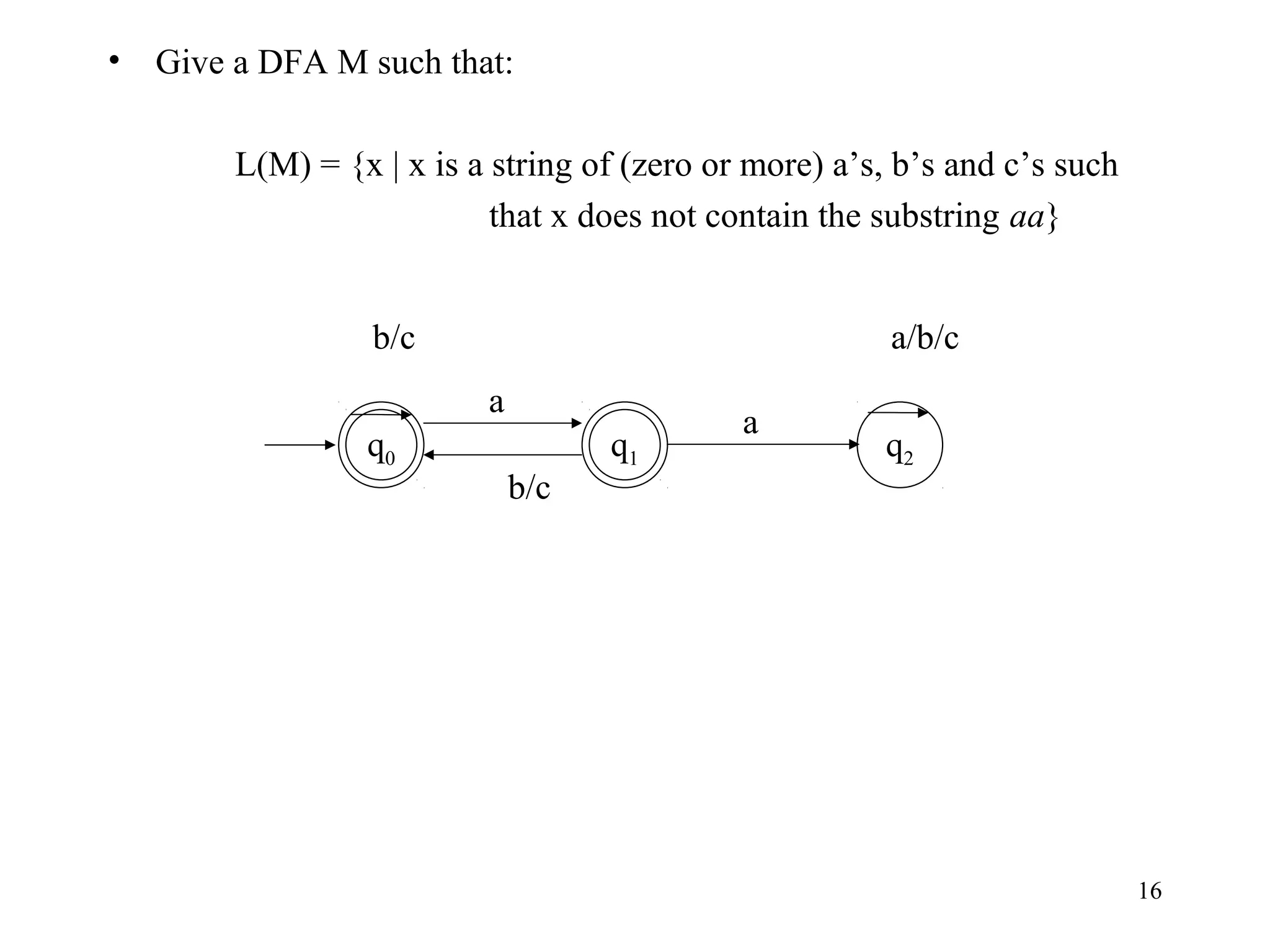Finite automata examples | PPT