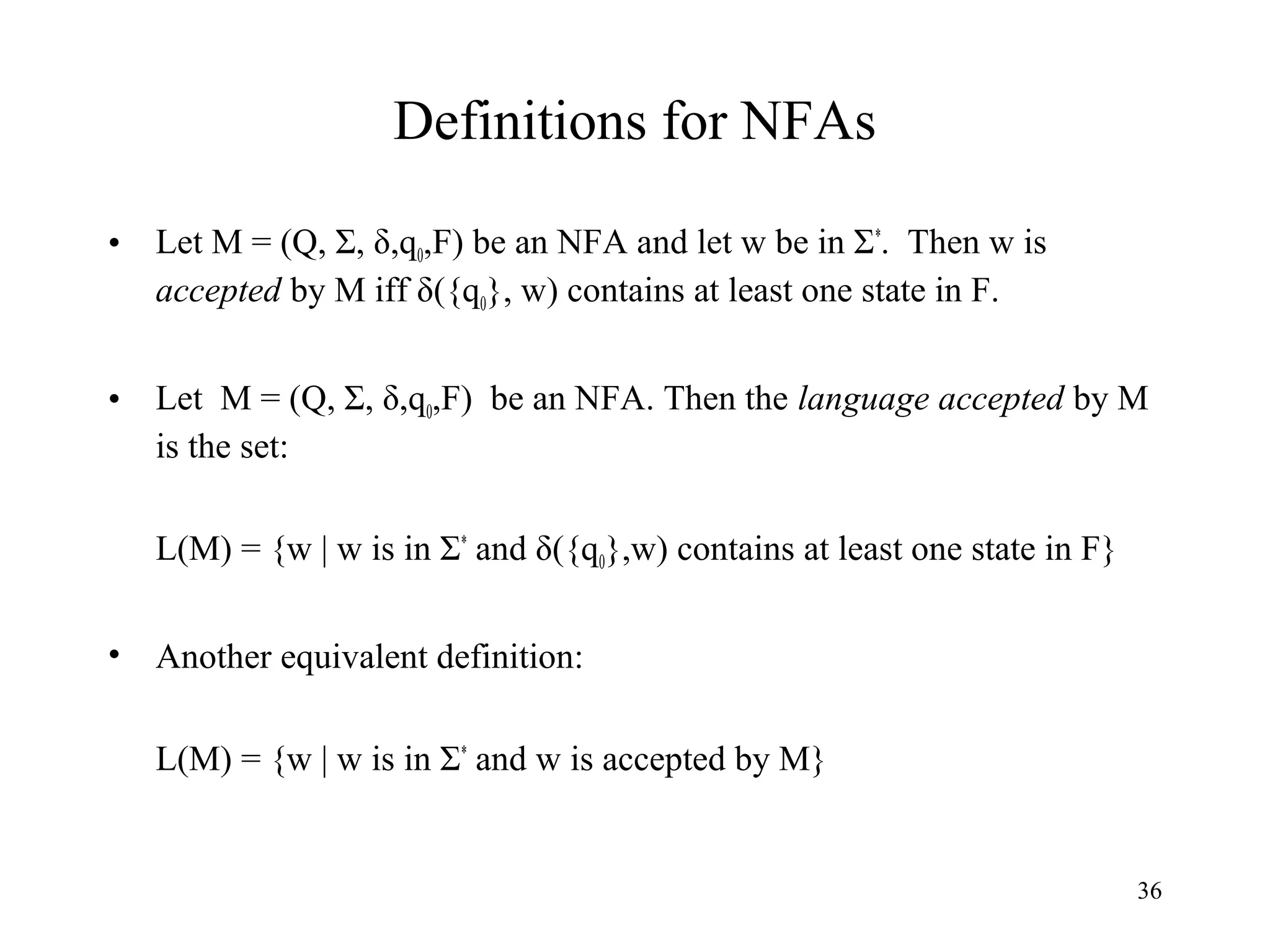 Finite Automata Examples Ppt 