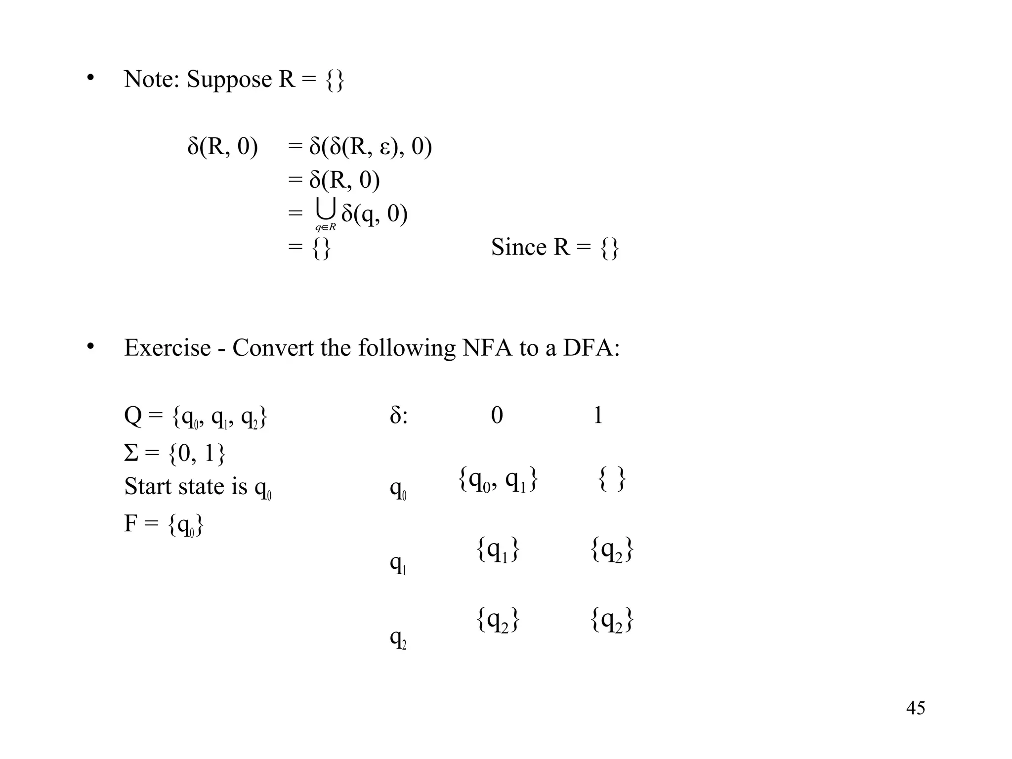 Finite Automata Examples Ppt Free Download
