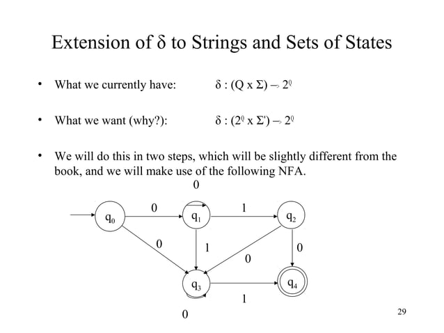 Finite automata examples | PPT
