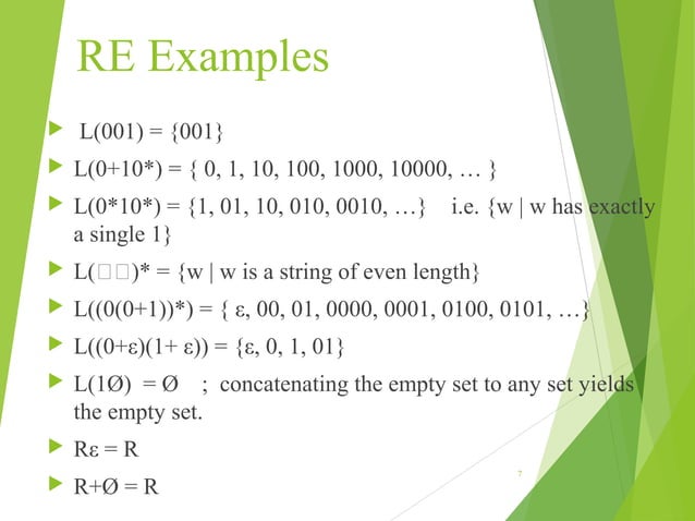 Regular expression with DFA | PPT