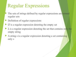 Regular expression with DFA | PPT