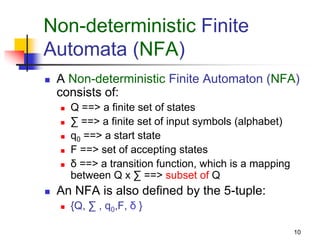 FiniteAutomata_anim.pptx | Programming Languages | Computing