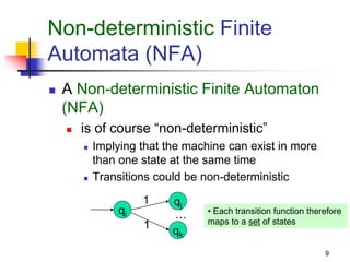 FiniteAutomata_anim.pptx | Programming Languages | Computing