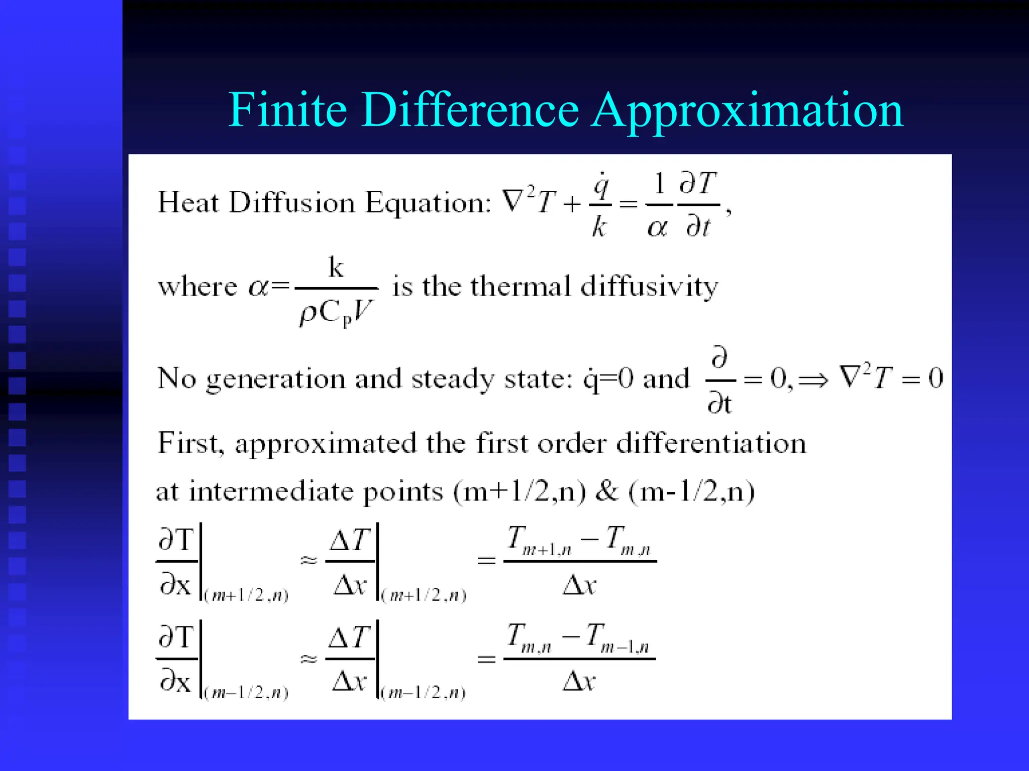 Finite Difference Using Numerical Method Ppt Physics Science