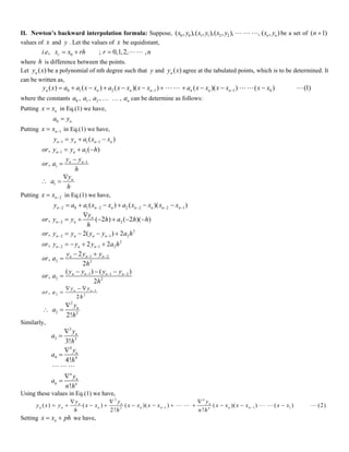 Finite difference & interpolation | PDF