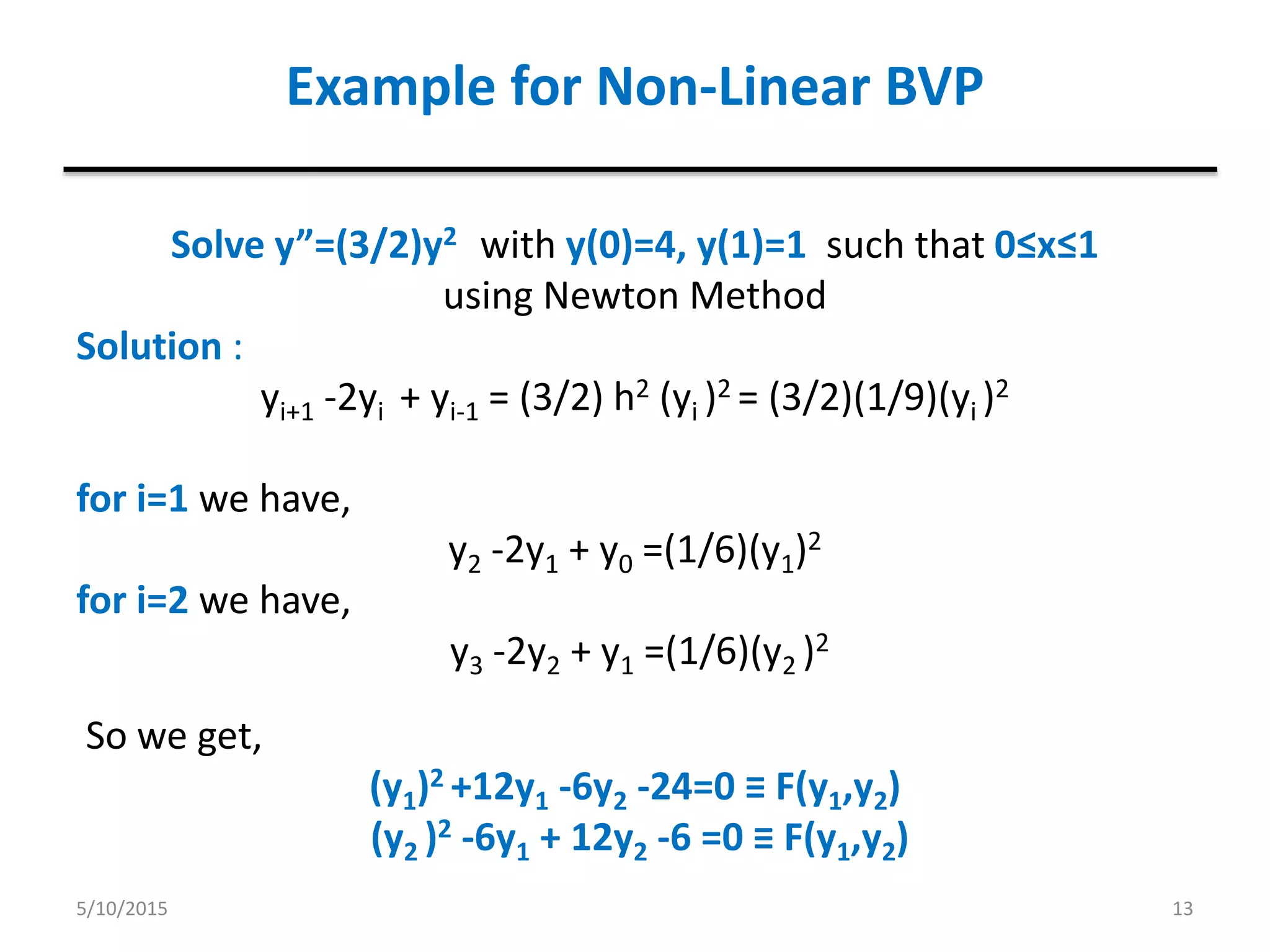 Finite difference method | PPTX Finite difference method | PPTX