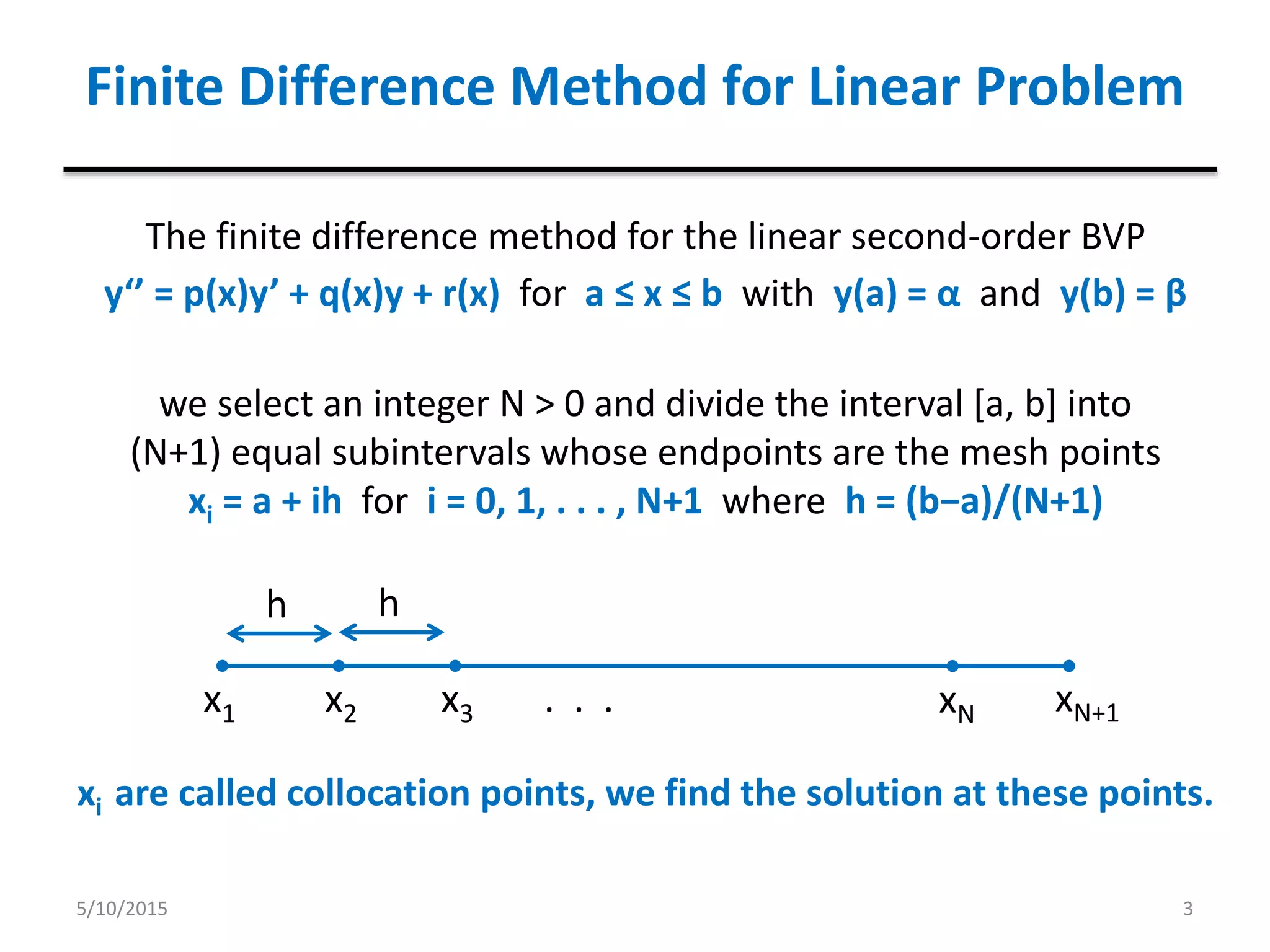 Finite difference method | PPTX