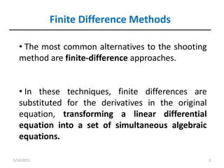 Finite difference method | PPTX