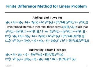 Finite difference method | PPTX
