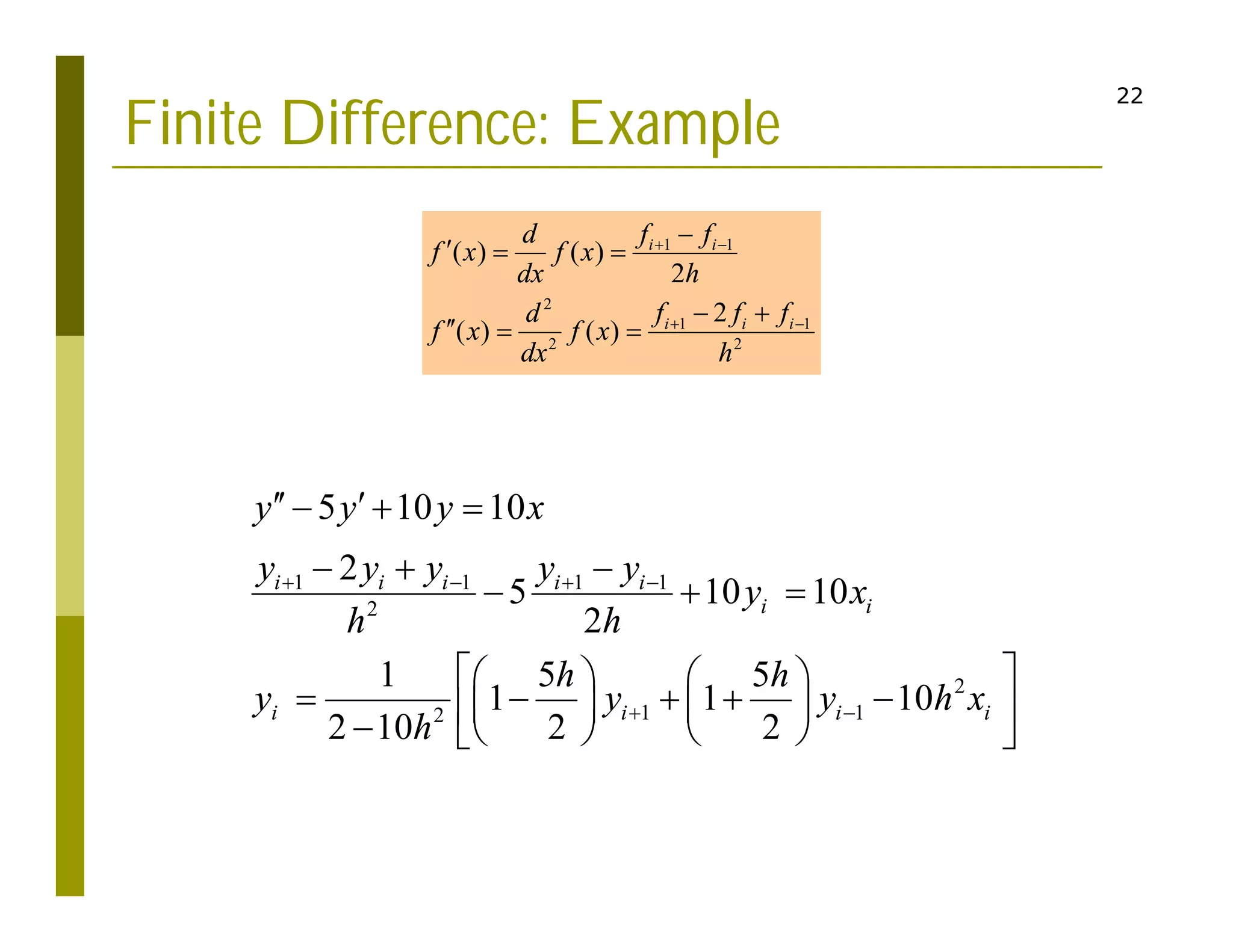 Finite Difference Method | PDF