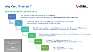 Finite Element Analysis Creo-Simulate Webinar | PPS