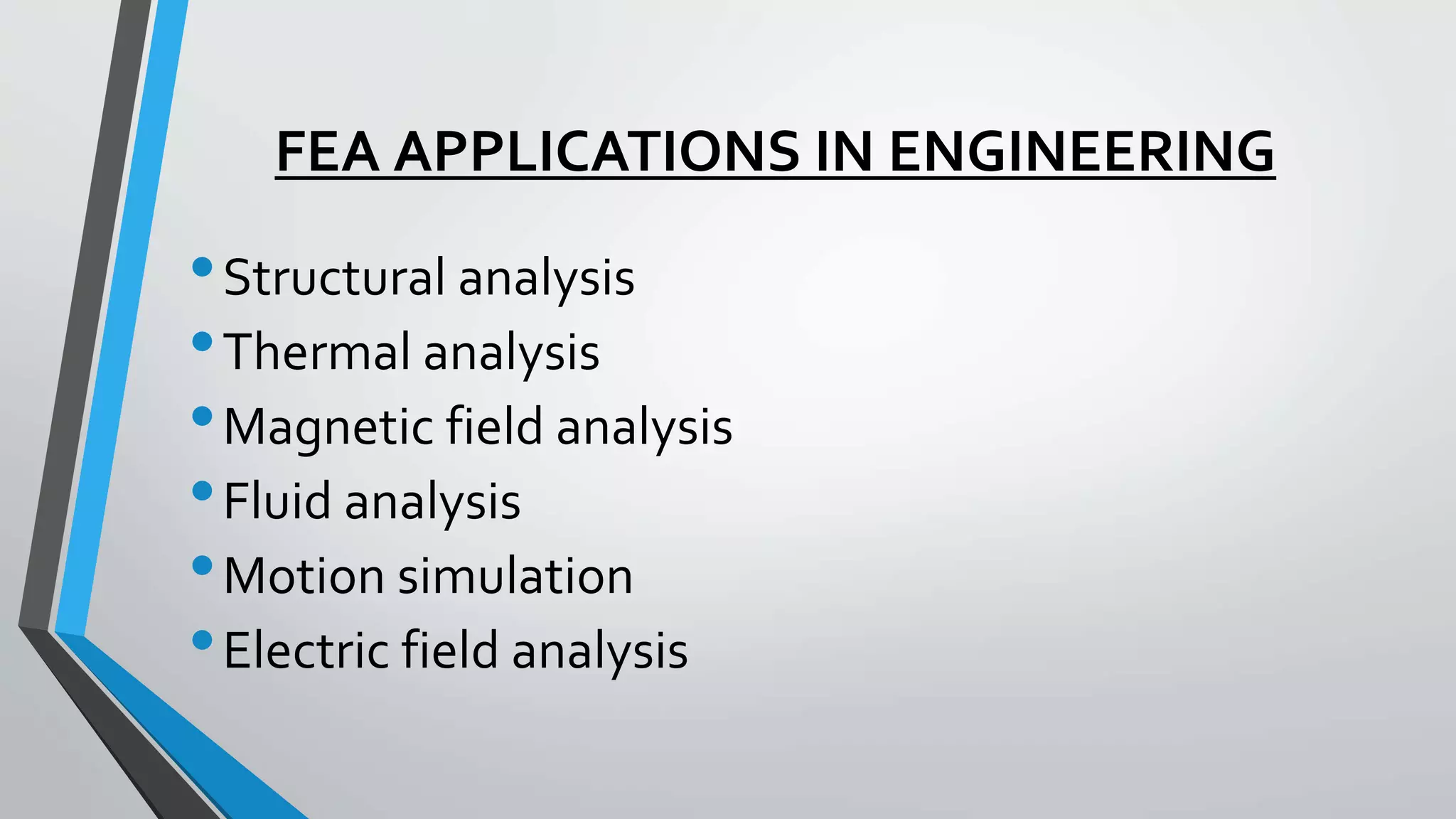 Finite element analysis(fea) and csg tree | PPTX
