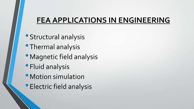 Finite element analysis(fea) and csg tree | PPT