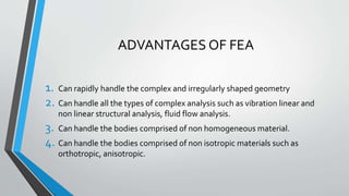 Finite element analysis(fea) and csg tree | PPT