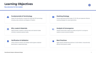 Finite Element Analysis (FEA) in Mechanical Design Workflow, Meshing, Stress Results, and V&V ...