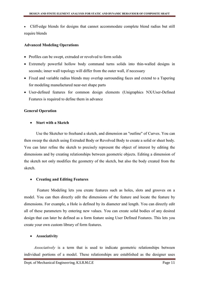 Design and Finite element analysis for static and dynamic behaviour of composite shaft ...