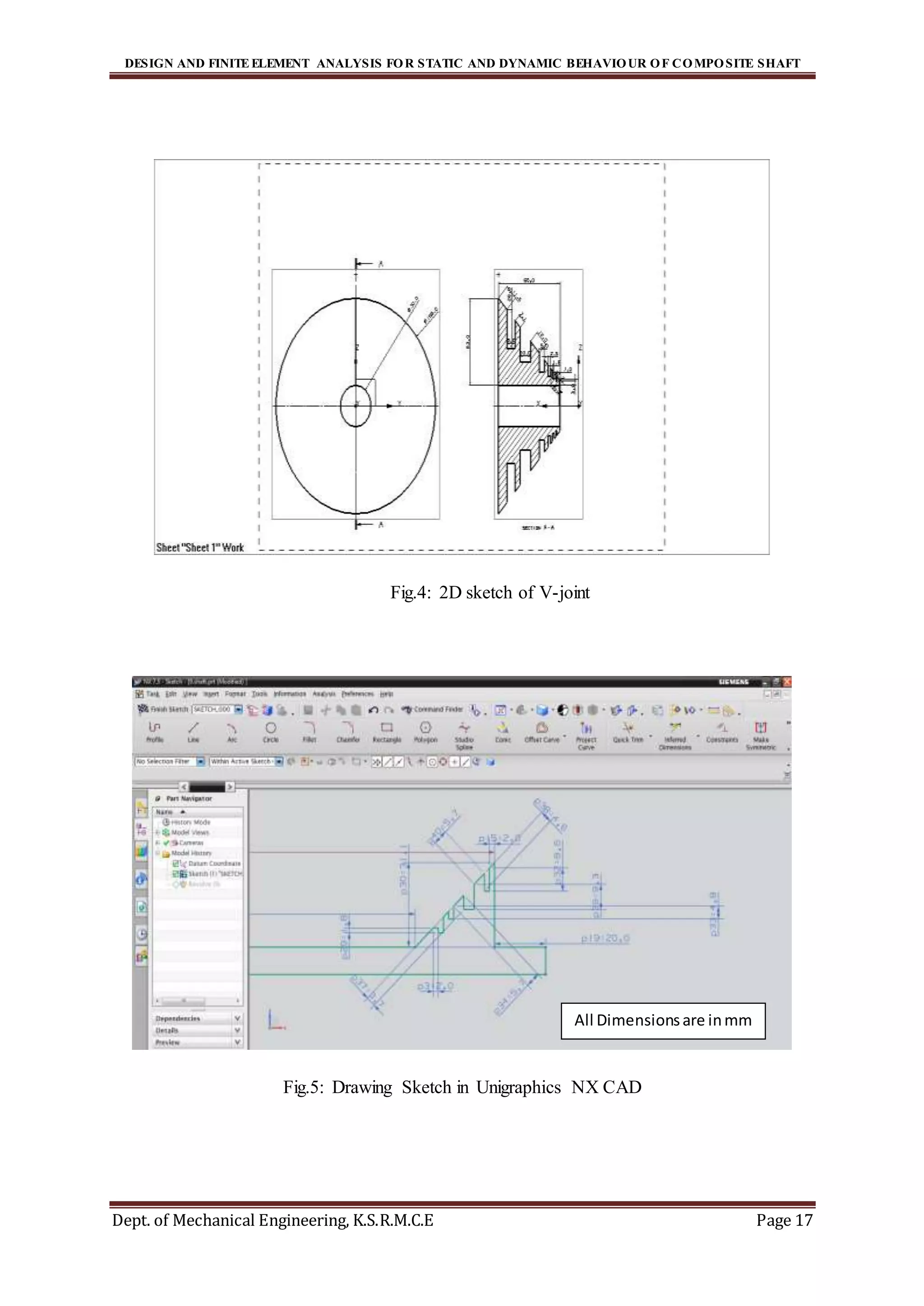 Design and Finiteelement analysis for static and dynamic behaviour of composite shaft word | PDF