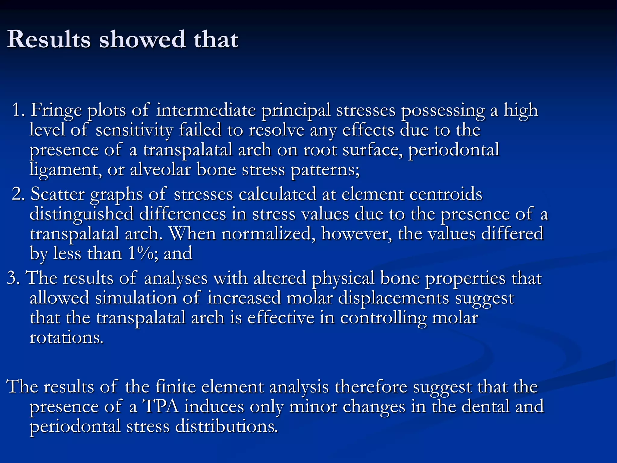 Finite element analysis in orthodontics | PPT