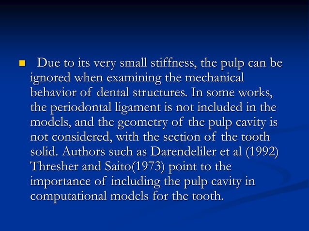 Finite element analysis in orthodontics | PPT | Dental Health ...