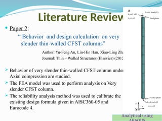 Finite element analysis Of CFST column.pptx