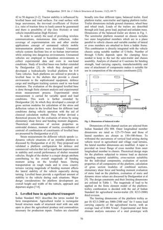 Finite element analysis of chassis integrated structure for tractor trolley in agricultural ...