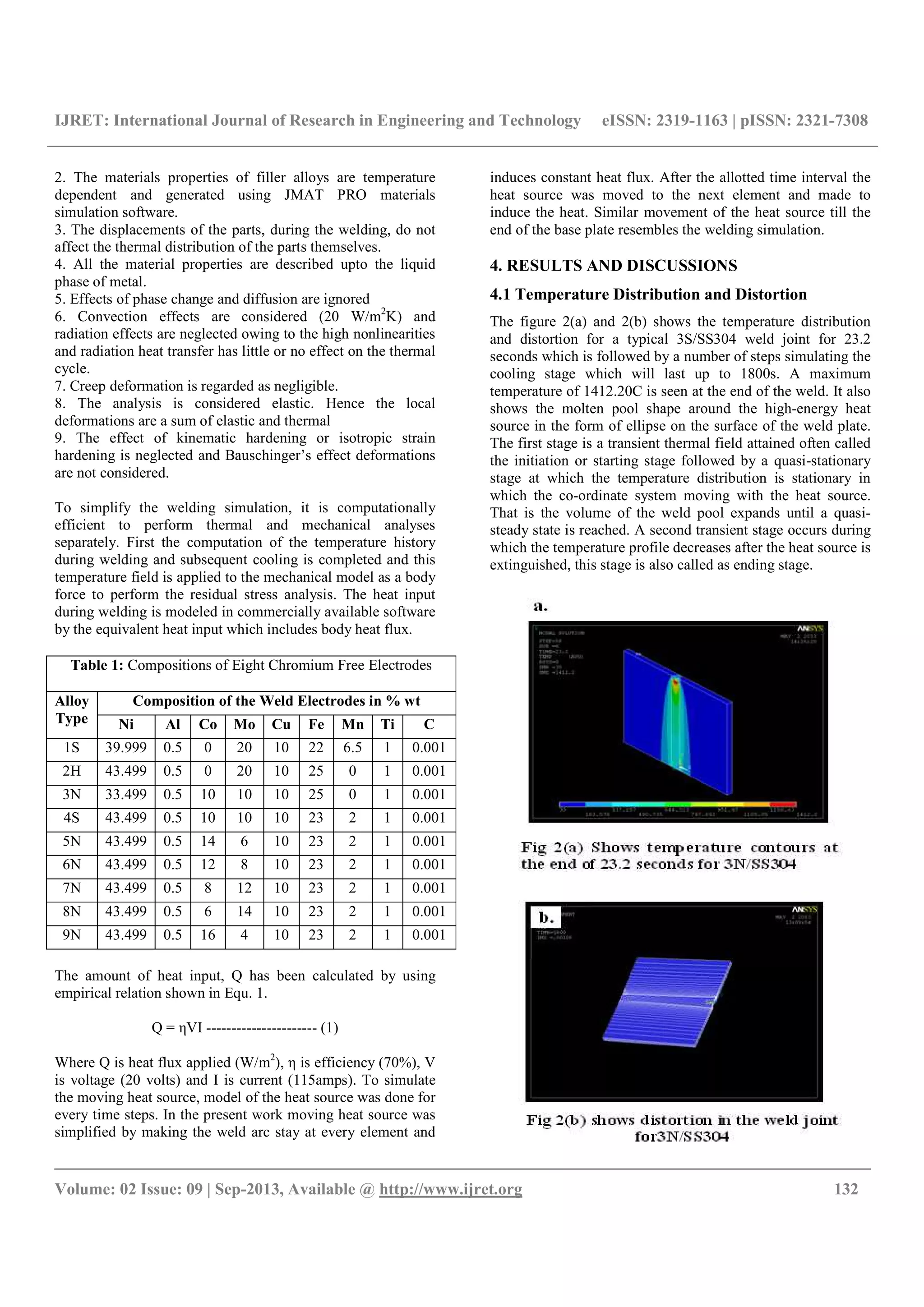 Finite element analysis of dissimilar welding between | PDF | Chemistry ...