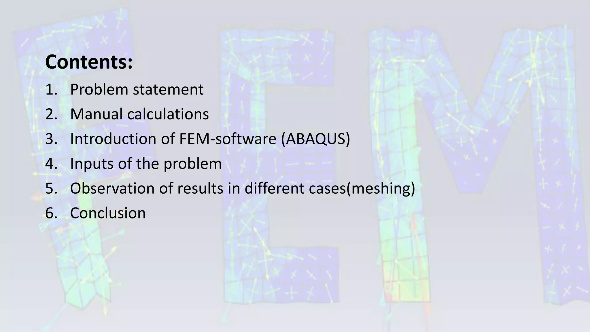 Finite element analysis of space truss by abaqus | PPT