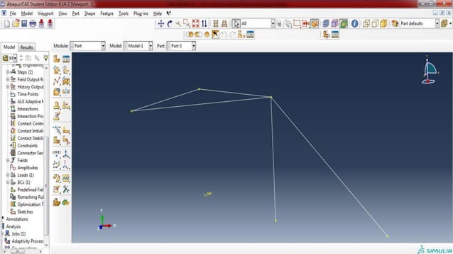 Finite element analysis of space truss by abaqus | PPT