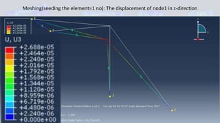 Finite element analysis of space truss by abaqus | PPT