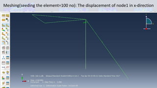 Finite element analysis of space truss by abaqus | PPT
