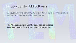Finite element analysis of space truss by abaqus | PPT