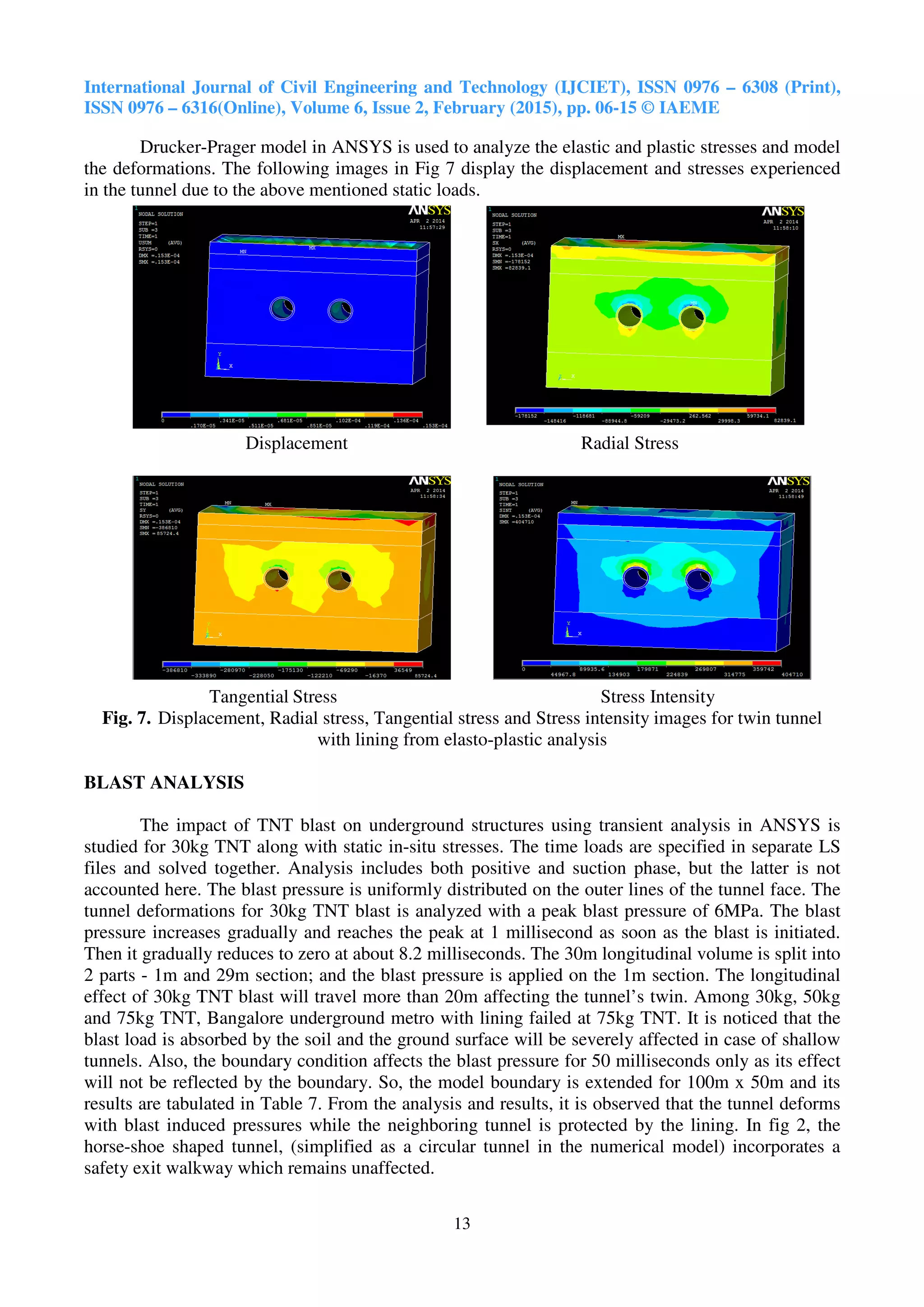 Finite element analysis of underground metro tunnels | PDF