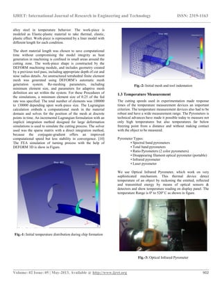 Finite element analysis on temperature distribution in turning process using deform 3 d | PDF
