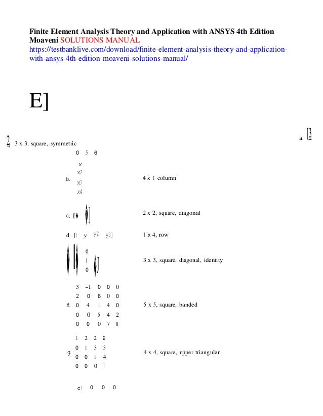Finite Element Analysis Theory And Application With Ansys 4th Edition