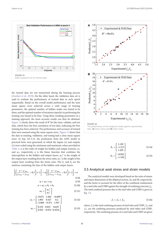 Finite Element Analytical Artificial Neural Network Models For Carbon