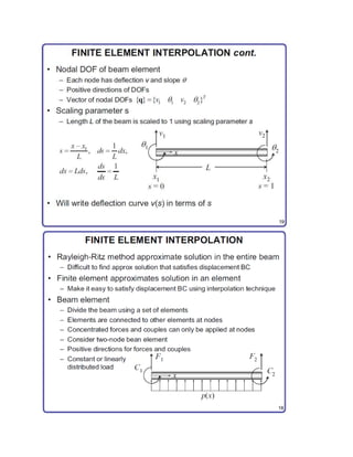 Finite element formulation for beams | DOCX | Physics | Science
